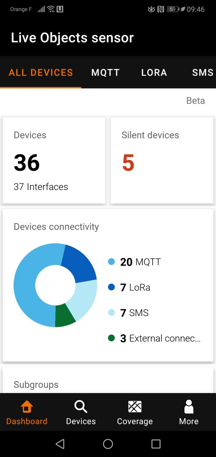 New features in your Android mobile apps Live Objects sensor - Live Objects Blog